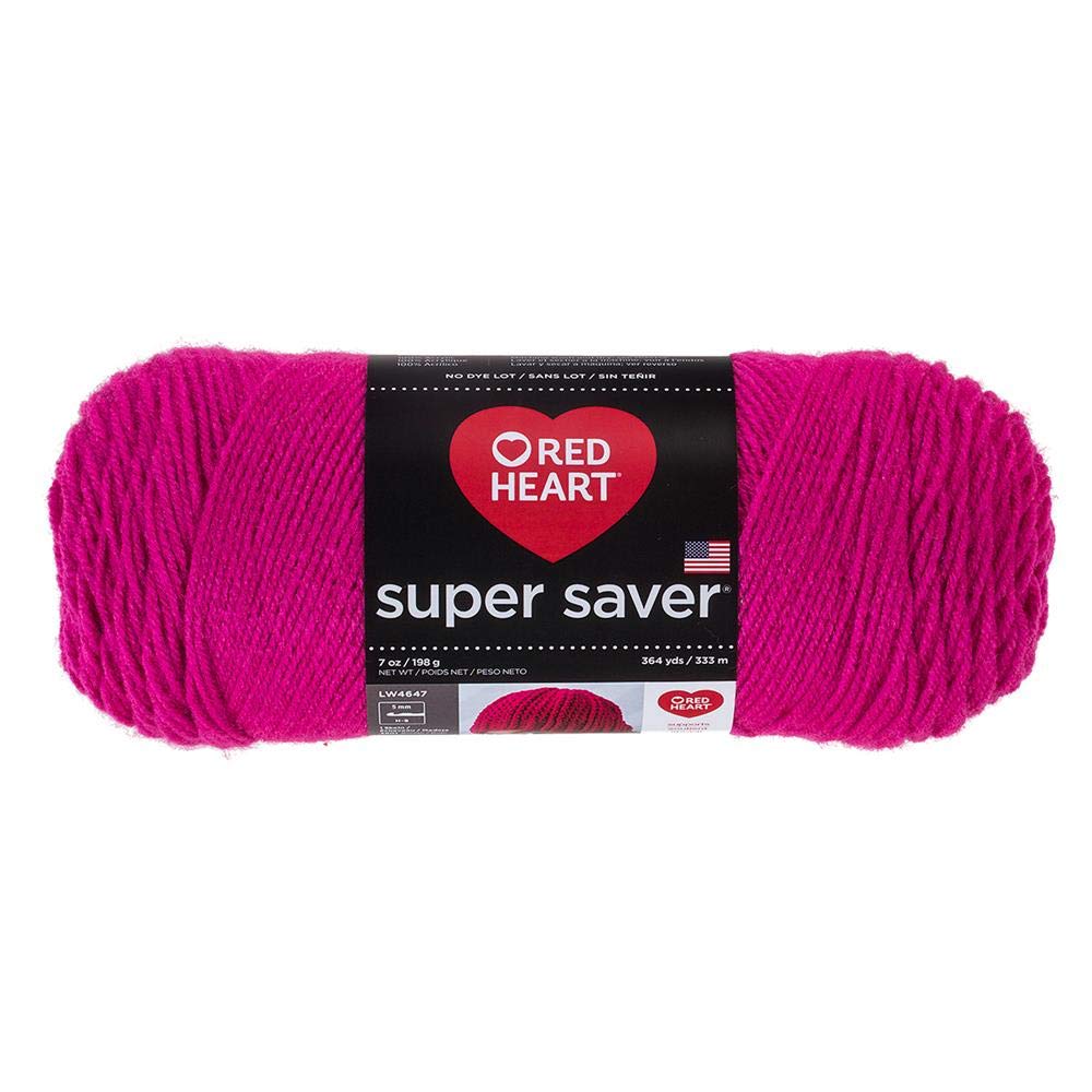Red Heart Super Saver Yarn 718 Shocking Pink — 🛍️ The Retail Market