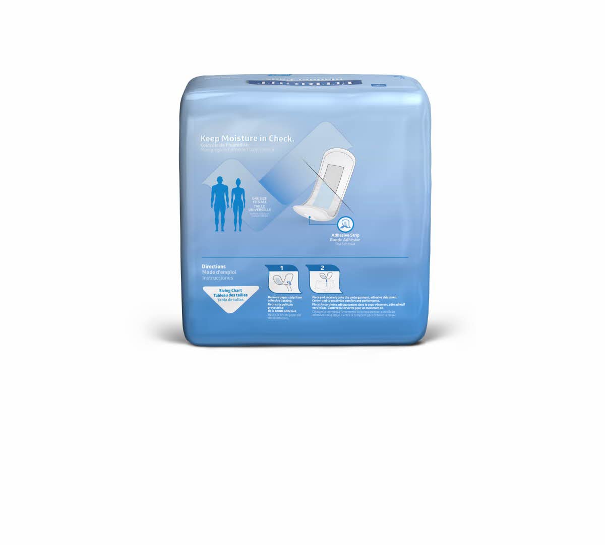 Medline Bladder Control Incontinence Pads, Maximum Absorbency, 3.25" x ...
