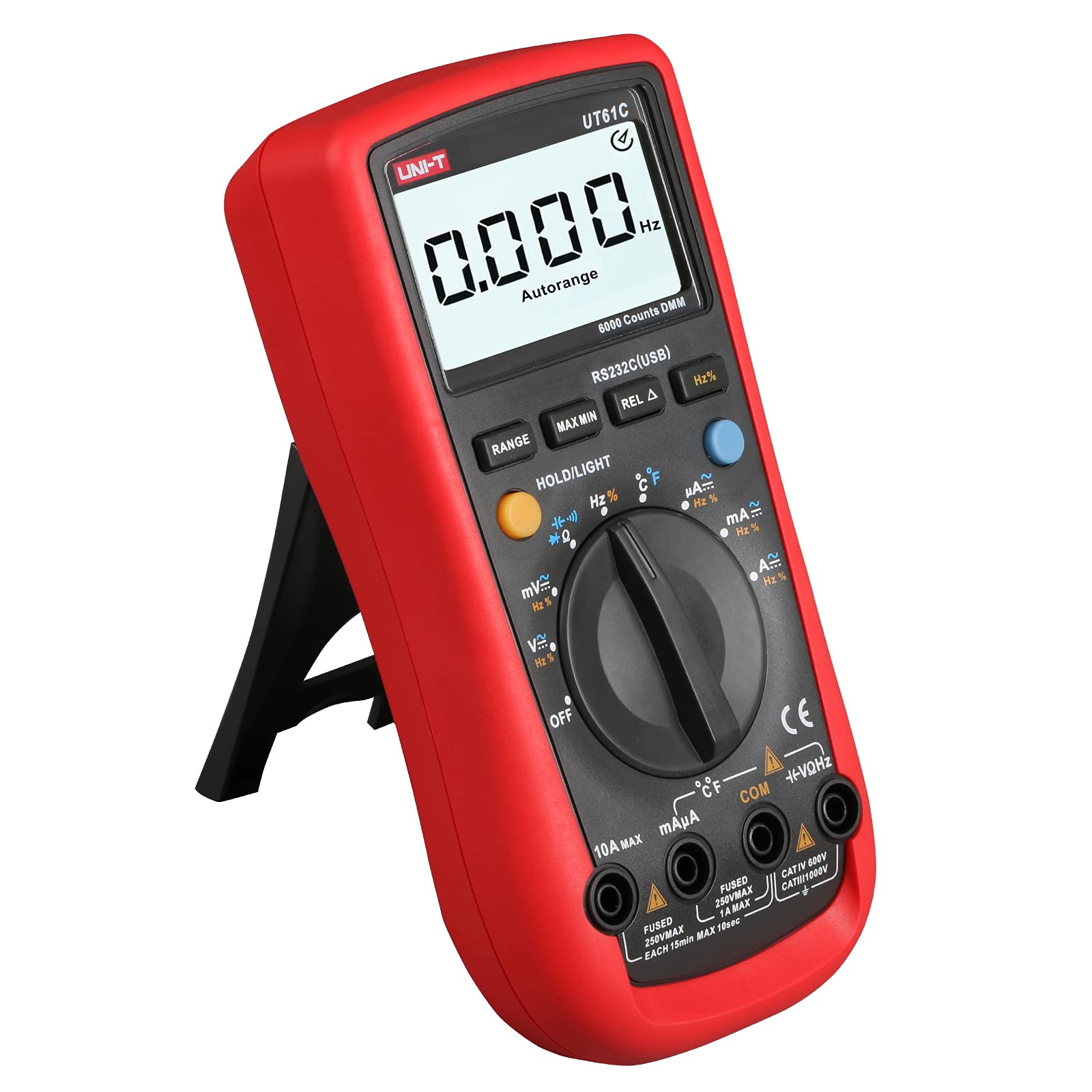 UNI-T UT61C Digital Multimeters Auto RangeAC, RS232,USB interface,LCD ...
