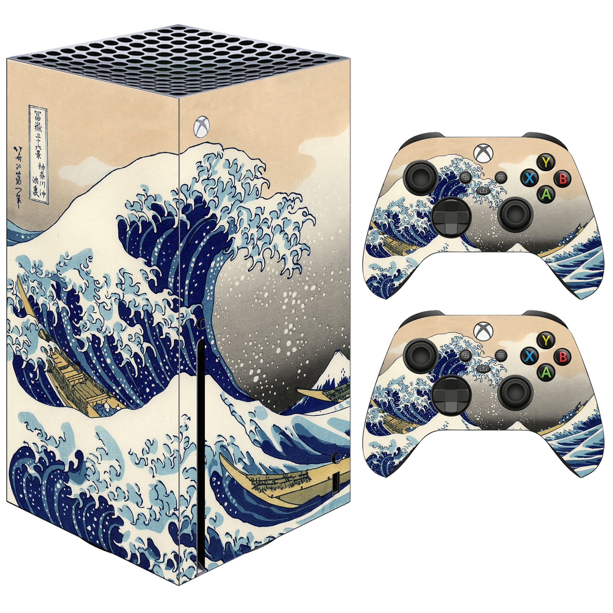 VWAQ The Great Wave off Kanagawa Skin Designed to Fit Xbox Series X ...