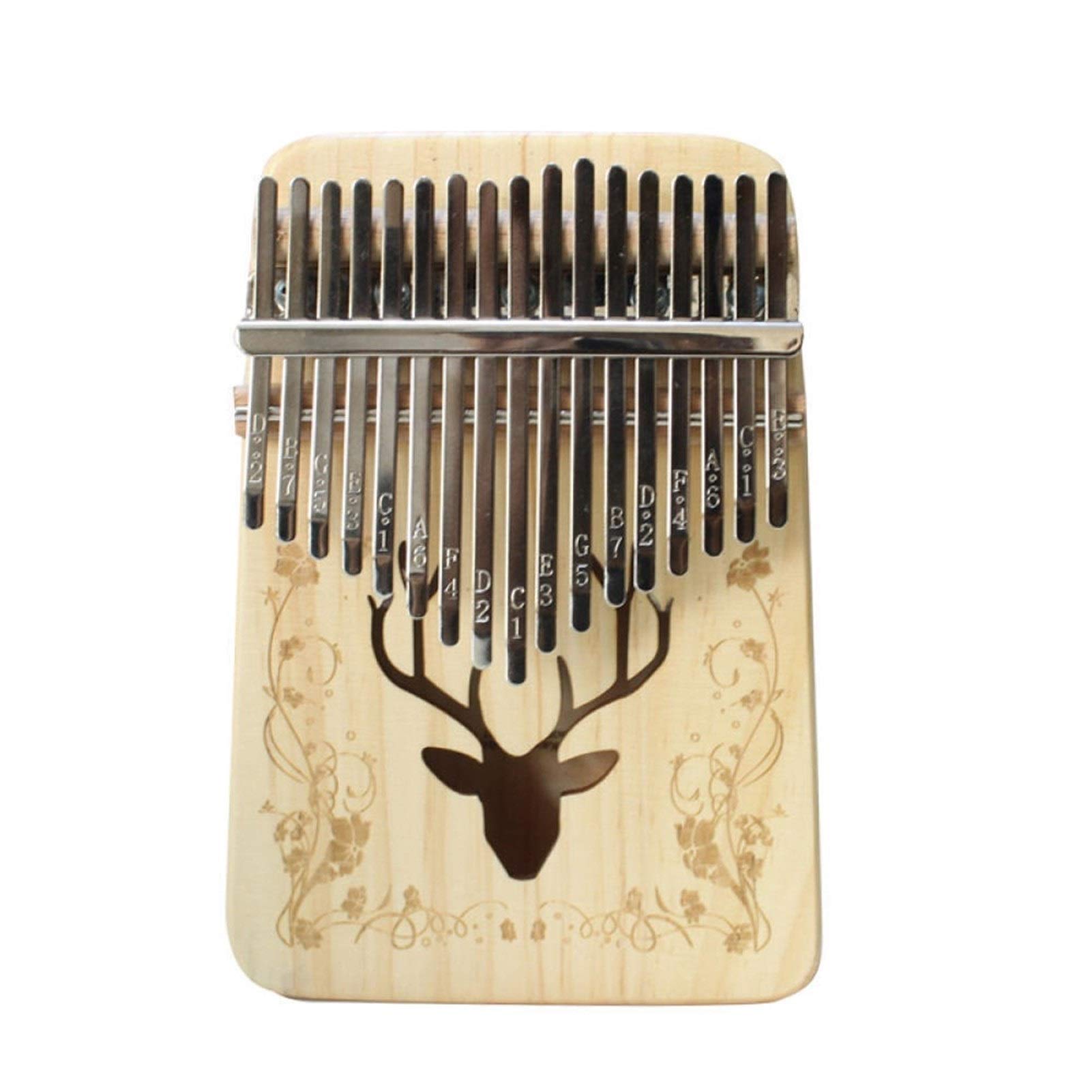 SLFDXDP Thumb Piano Pine Kalimba 17-Tone Thumb Piano Finger Piano ...