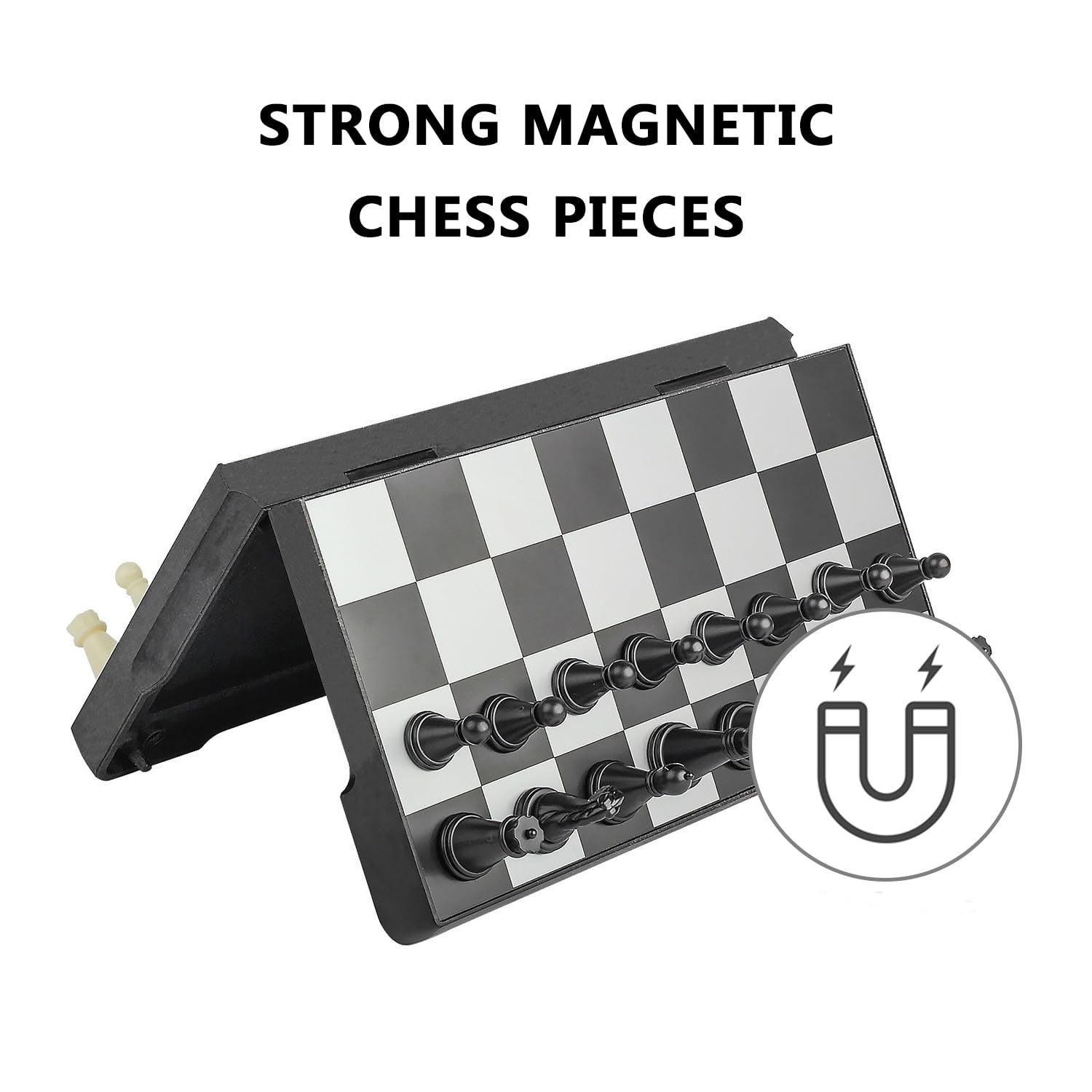 ZeJlo Travel Chess Set 9.8" Magnetic Mini Chess Set,Portable Small ...