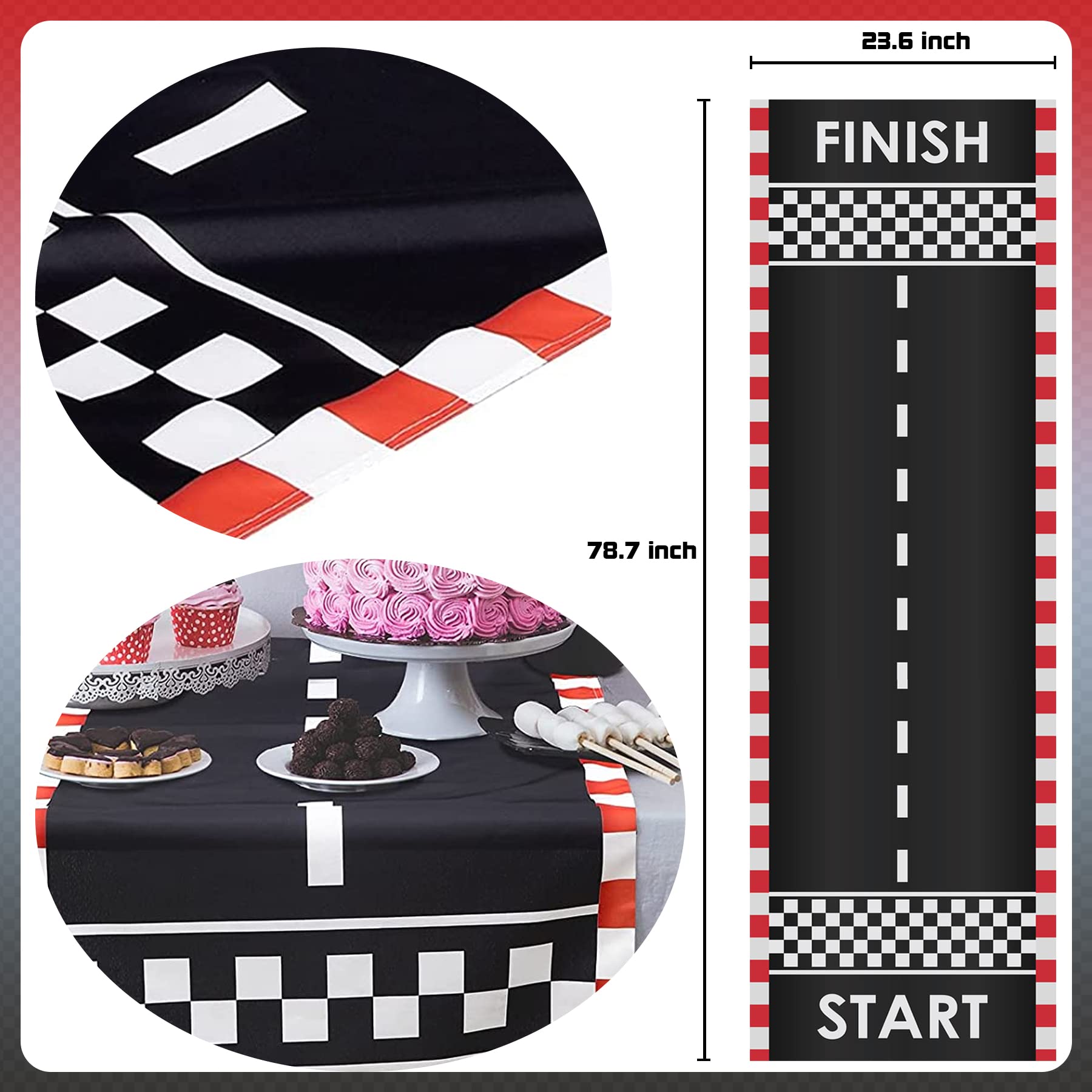 HOMEZZO Two Fast Birthday Decorations - 2 Fast Race Car Themed Party ...