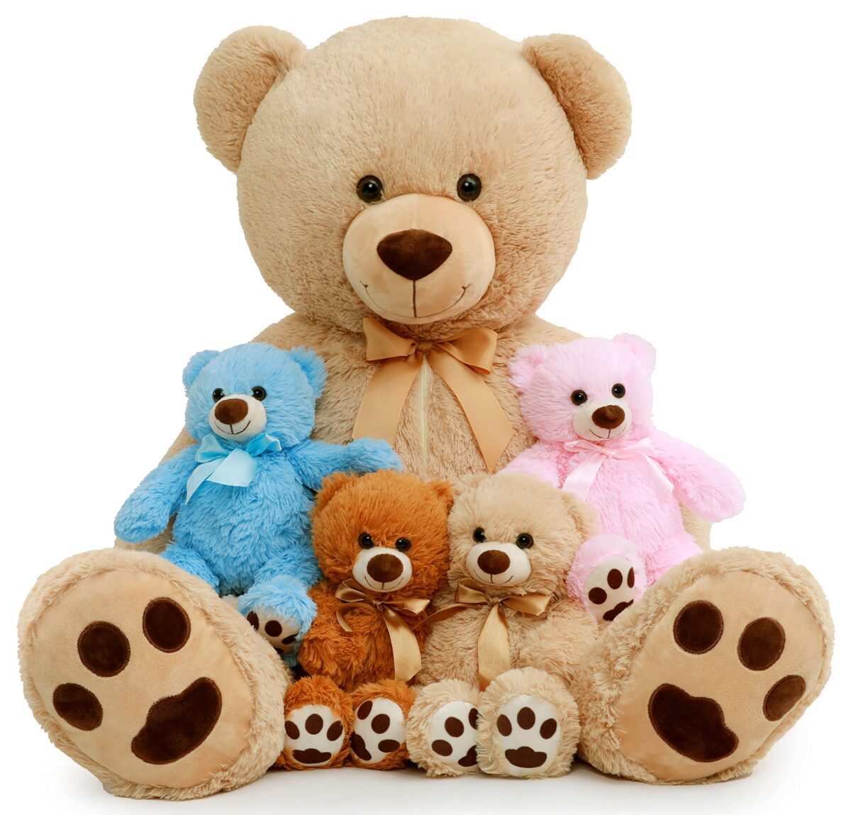 MorisMos 7 Packs Teddy Bears Bulk-14 Inch Bulk Teddy Bear Stuffed ...