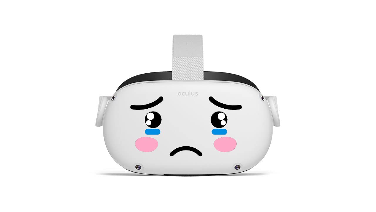 UwU Sad Face - Oculus Quest 2 - Decals - Black & Pink — 🛍️ The Retail ...