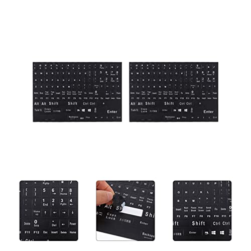 SOLUSTRE Laptop Stickers Laptop Stickers 4 Sheets Keyboard Keyboard ...