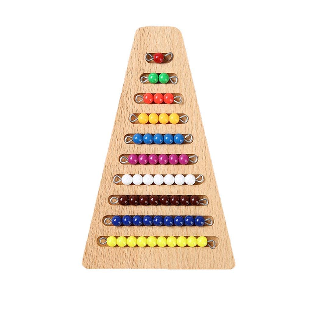 predolo Montessori Math Materials Colored Bead Stairs Early Preschool ...