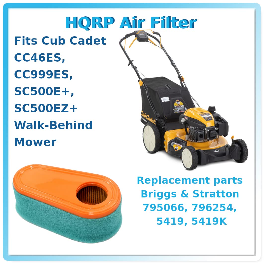 HQRP Filter Cartridge & Pre-Cleaner Compatible with Cub Cadet CC46ES ...