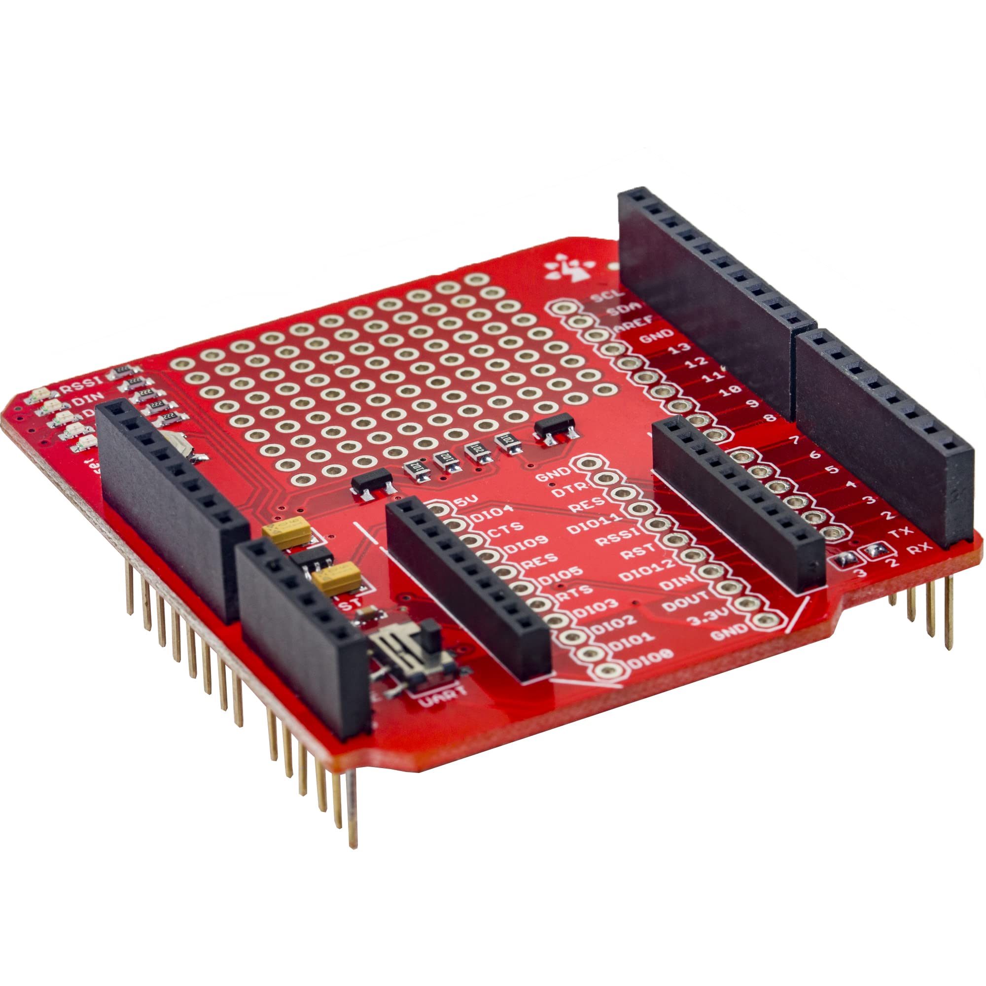 for XBee Shield Adapter Communication Breakout Board Red for Arduino UNO R3 Connectivity XBEE ...