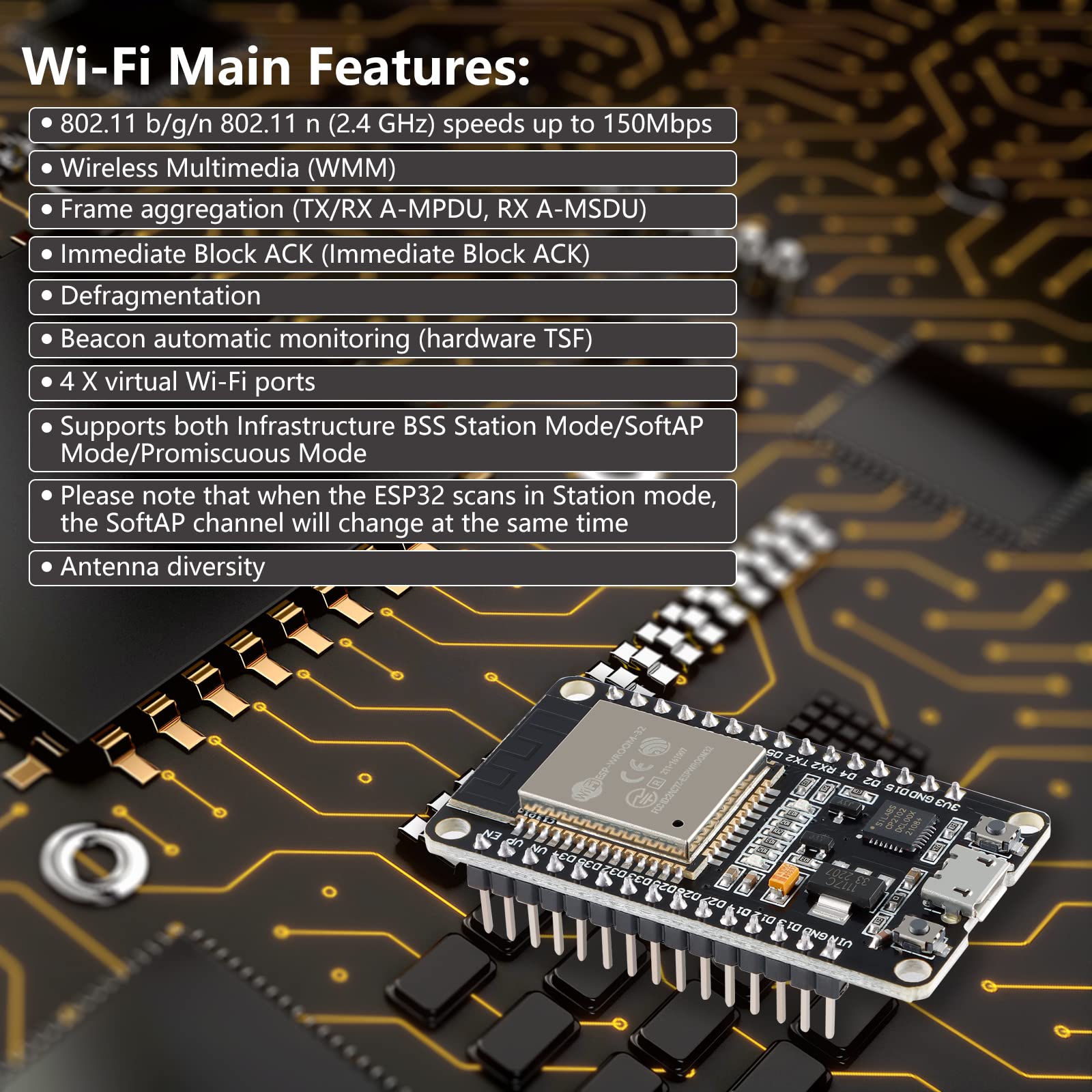 EC Buying ESP32 WROOM Development Board, ESP32S Development Board ...