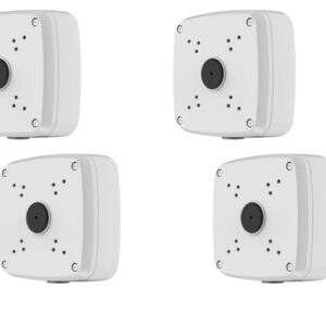 Lorex ACJNCD4B Outdoor Junction Box for 4 Screw Base Cameras (White, 4 ...