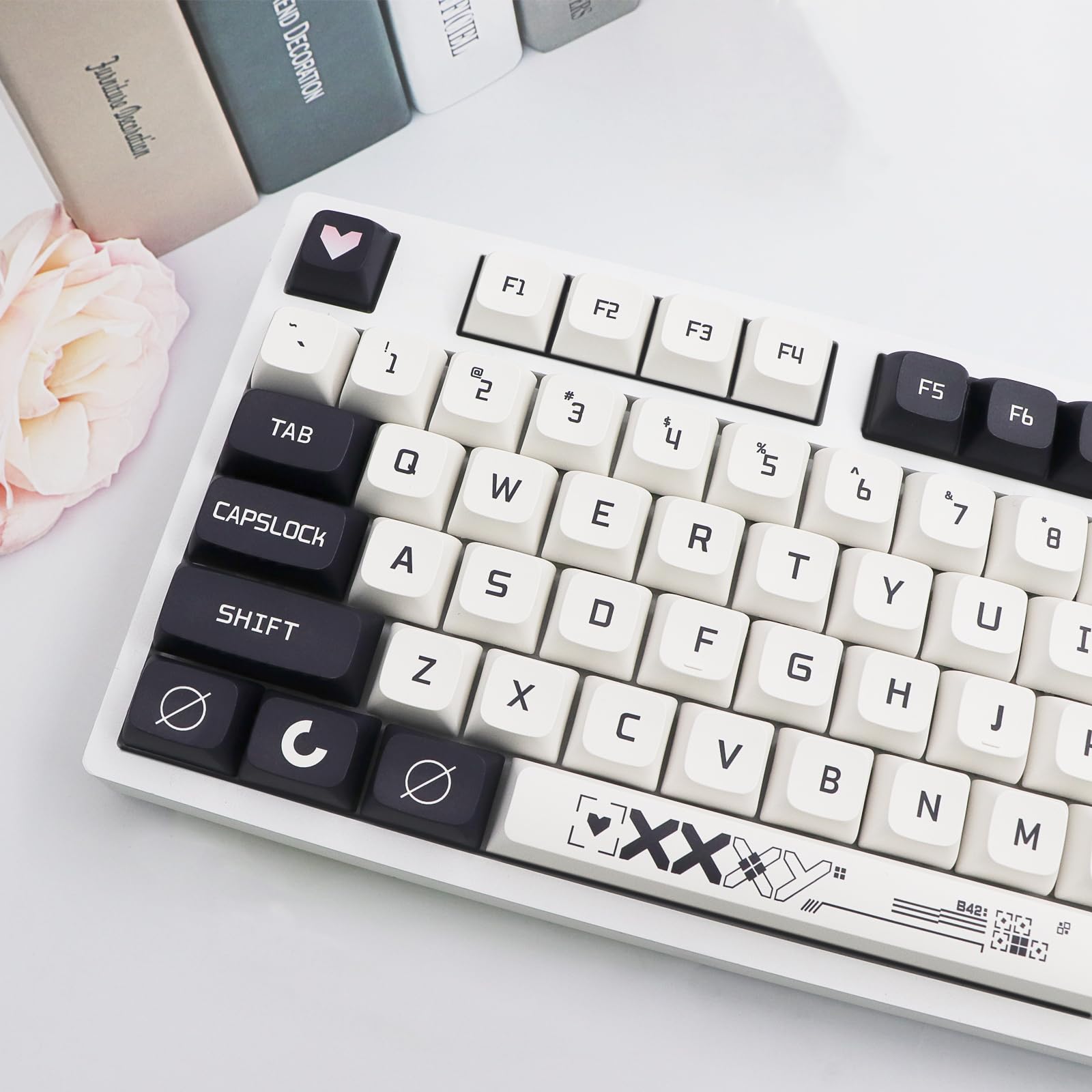Shop and Save on JSJT Key Caps XDA Profile Black and White Keycaps 126 ...