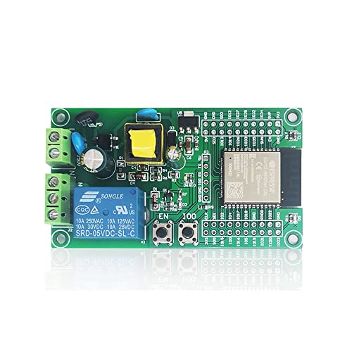 Relay Module,AC90-250V ESP32 WiFi Relay Board Single Relay Module,Development Board 4M Byte ...