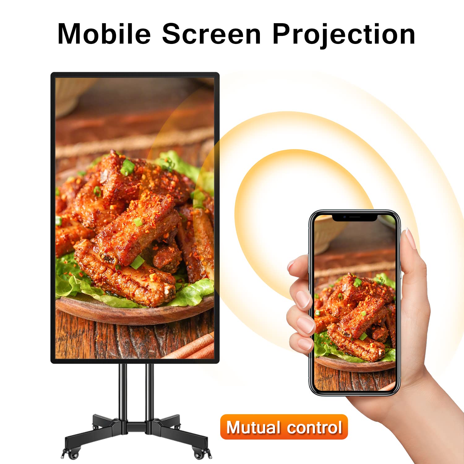 JYXOIHUB Digital Signage Displays 43 Inch Touch HD Screen Interactive ...