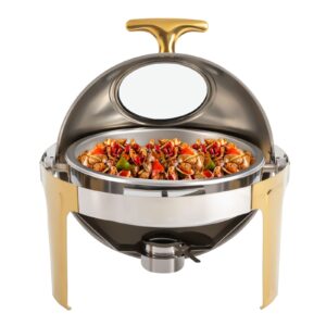 Roll Top Chafing Dish Buffet Set,Round Chafing Dish Buffet Set ...
