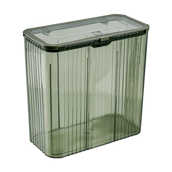 Aiabaleaft Transparent Trash can Wastebasket, Bathroom Trash Can with ...