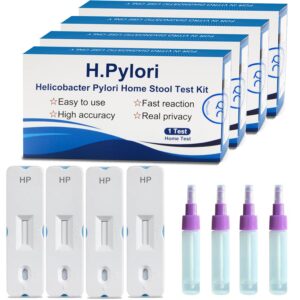 H Pylori Test Kit, Helicobacter Pylori Stool Test Kits at Home, 4 Tests ...