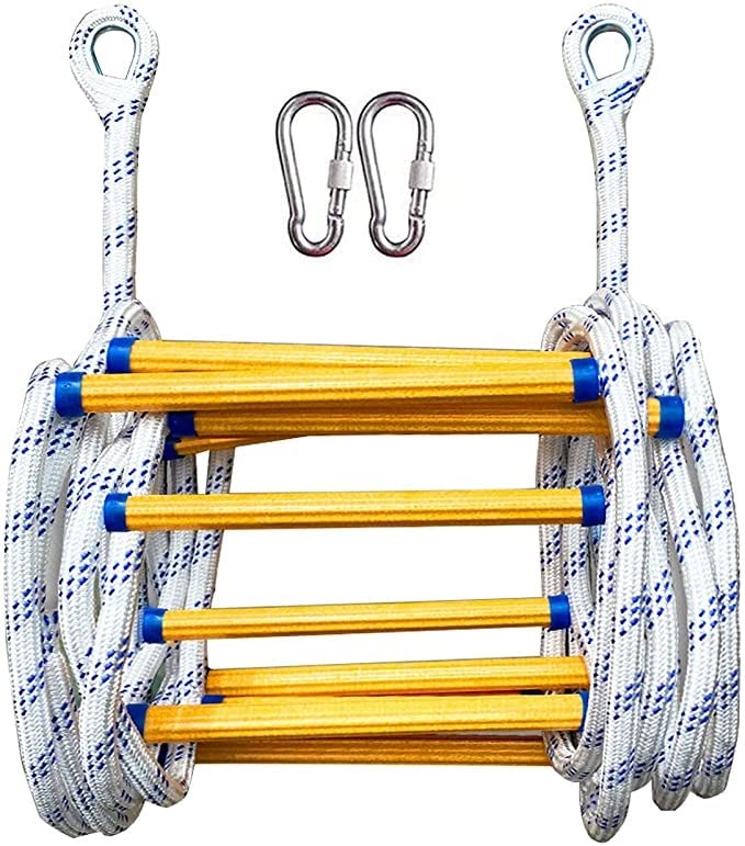 Emergency Fire Escape Ladder 2-10 Story Safety Balcony Fire Rope ...