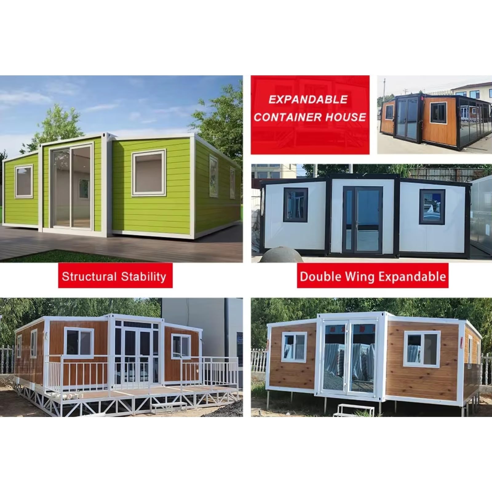 20ft 40ft Foldable Container House Office Modular Homes Prefab ...