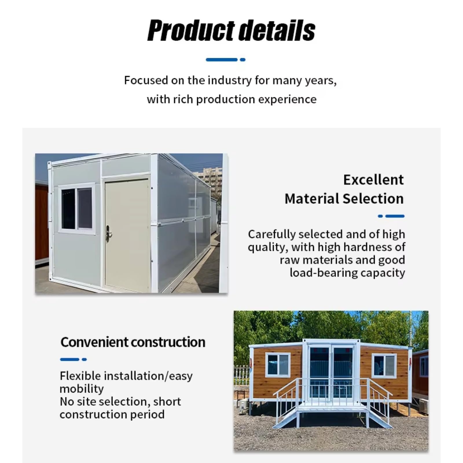 Luxury Modern Easy Installation Portable Movable Container Offices ...