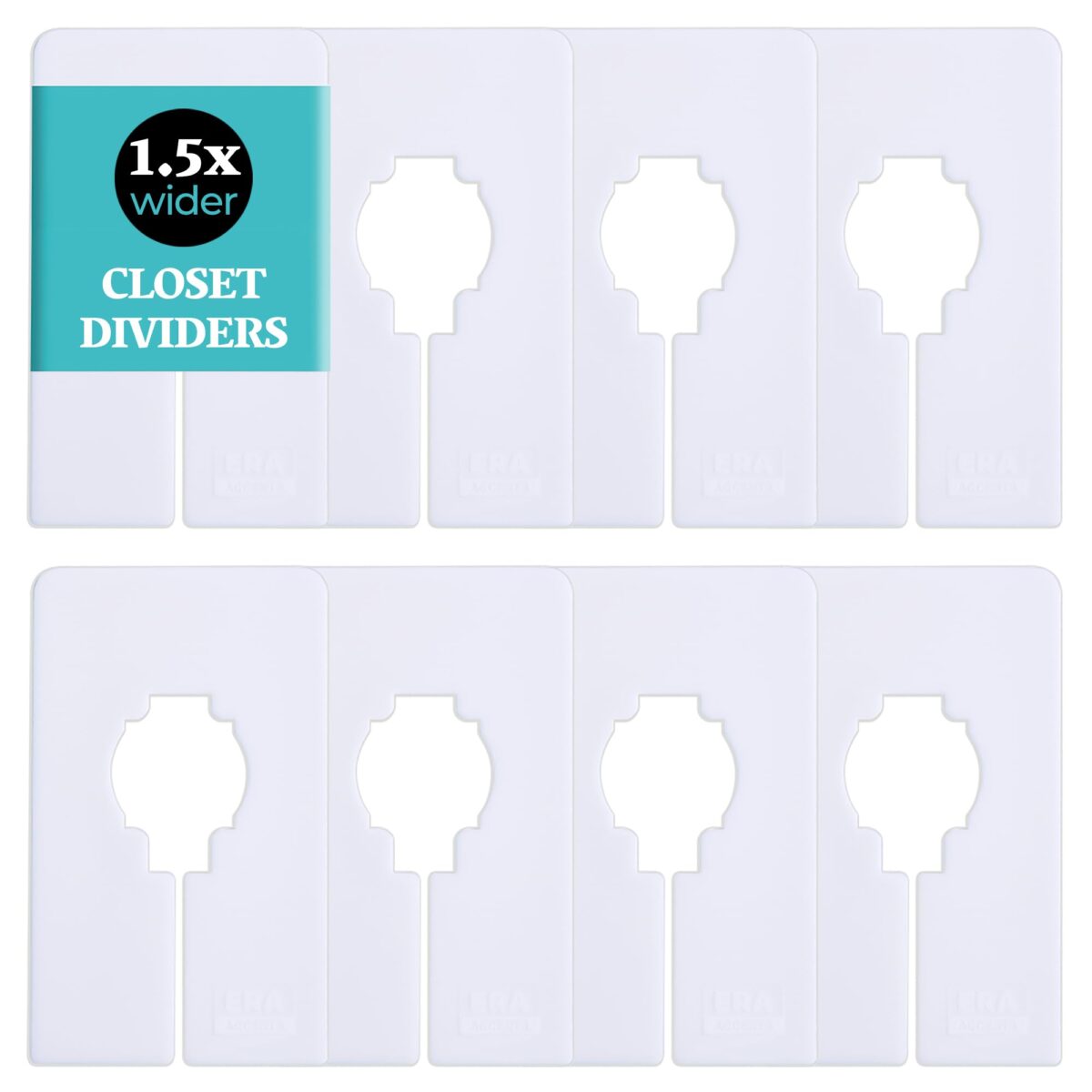 75 Closet Dividers for Hanging Clothes- White Closet Divider Set of 75 ...
