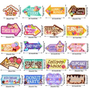 LOKIPA 20 PCS Candyland Party Decorations, Candy Land Decoration Party ...
