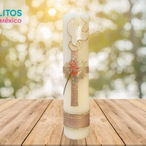 Angelitos de Mexico Faith Holy Spirit Confirmation Candle Vela Cirio de ...