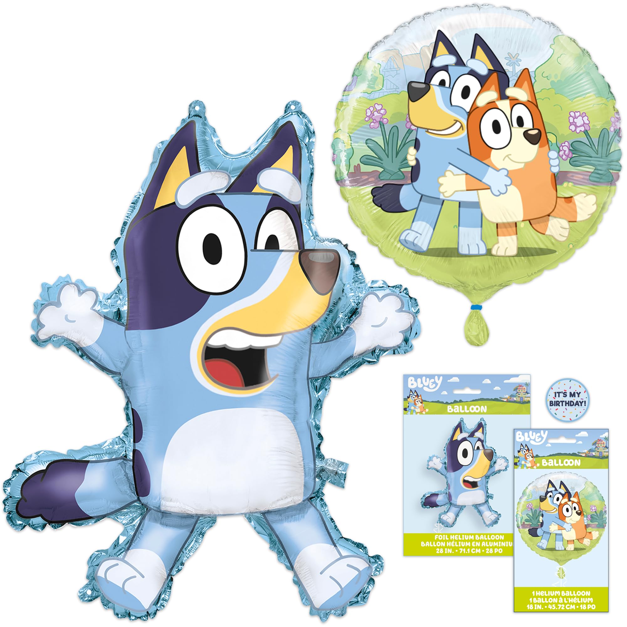 Bluey Birthday Party Supplies & Decorations | Large 28" Foil Bluey ...