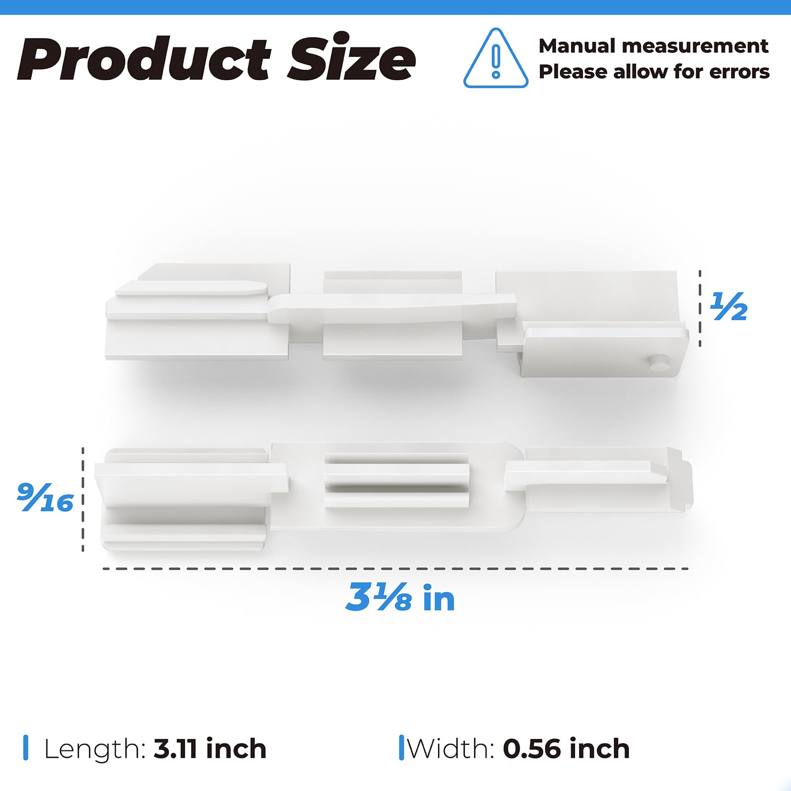 PalpitateC Sliding Shower Door Bottom Sill Guide fits for Sliding ...