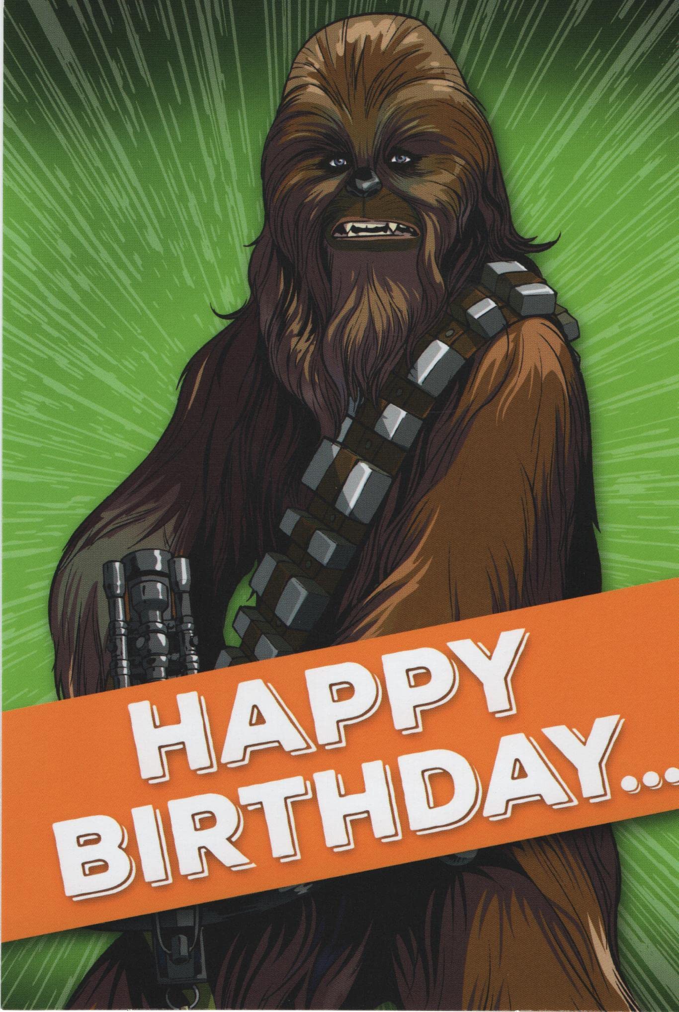 Expressions by Hallmark Star Wars Chewbacca Happy Birthday Card — 🛍️ ...