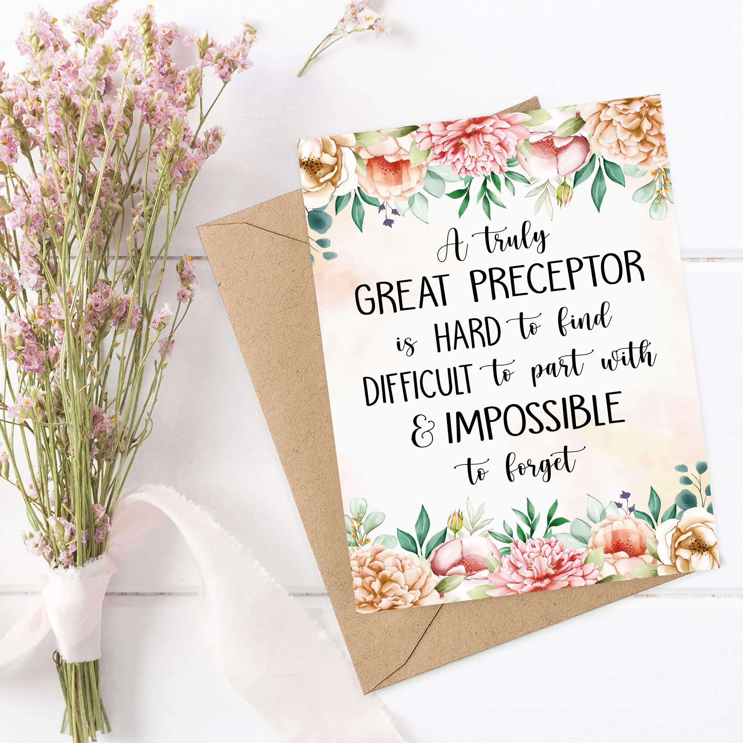 Emily gift Preceptor Card - Preceptor Leaving Card - A Truly Great ...