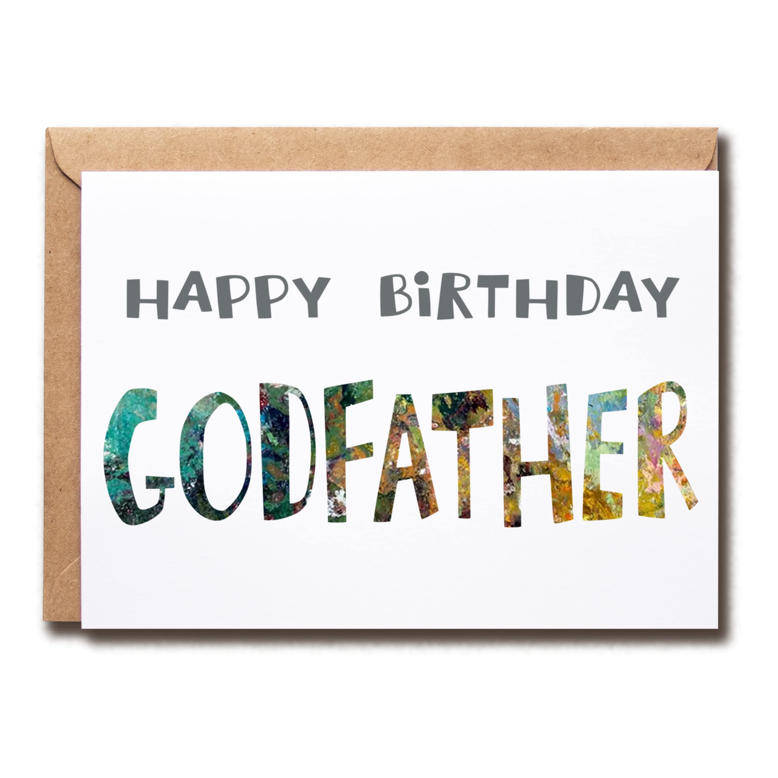 Happy Birthday Godfather - Godfather Birthday Card - Godfather Card ...