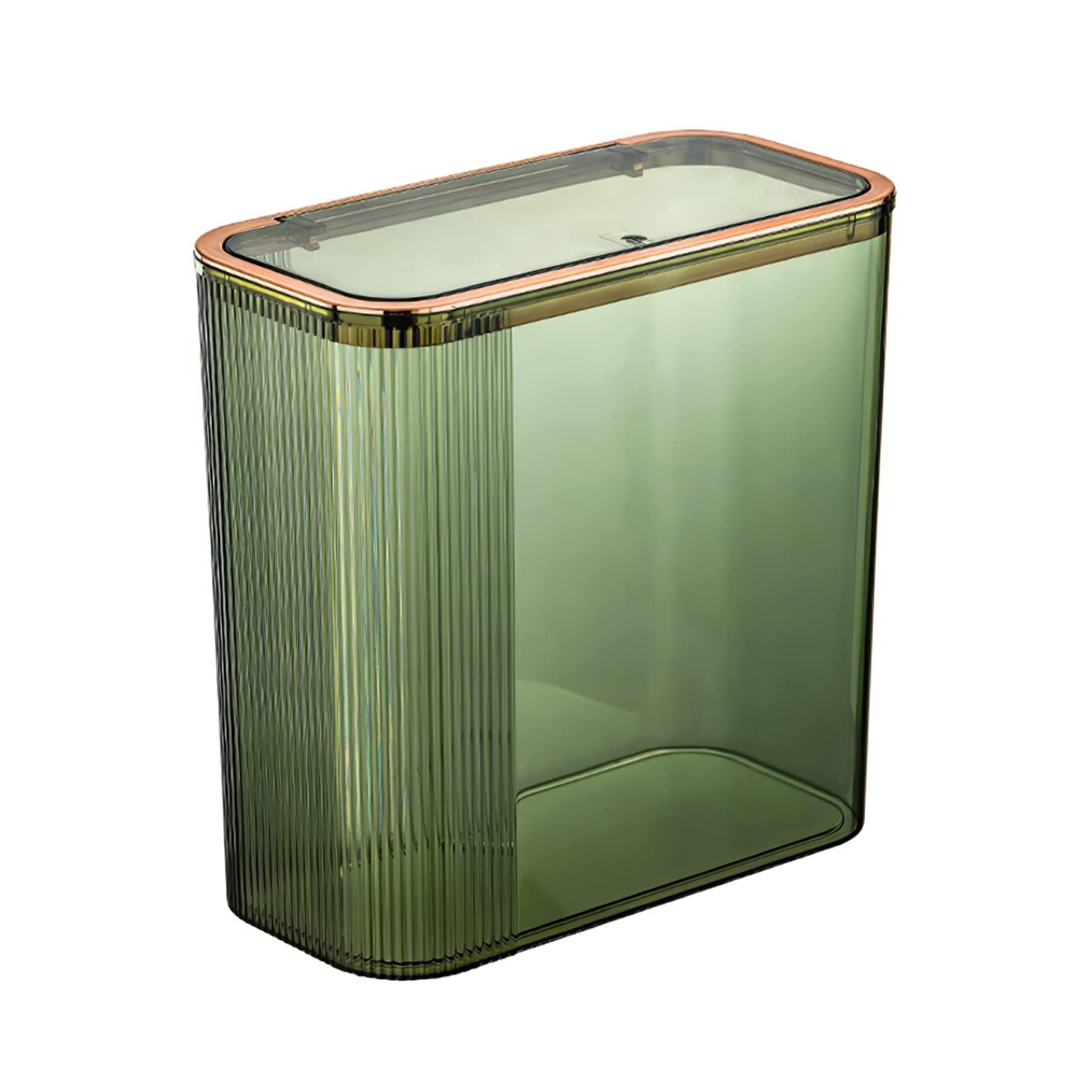 Aiabaleaft Transparent Trash can Wastebasket, Bathroom Trash Can with ...