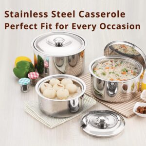 Stainless Steel Casserole, HotPot, chapati Box/chapati Container/hot ...