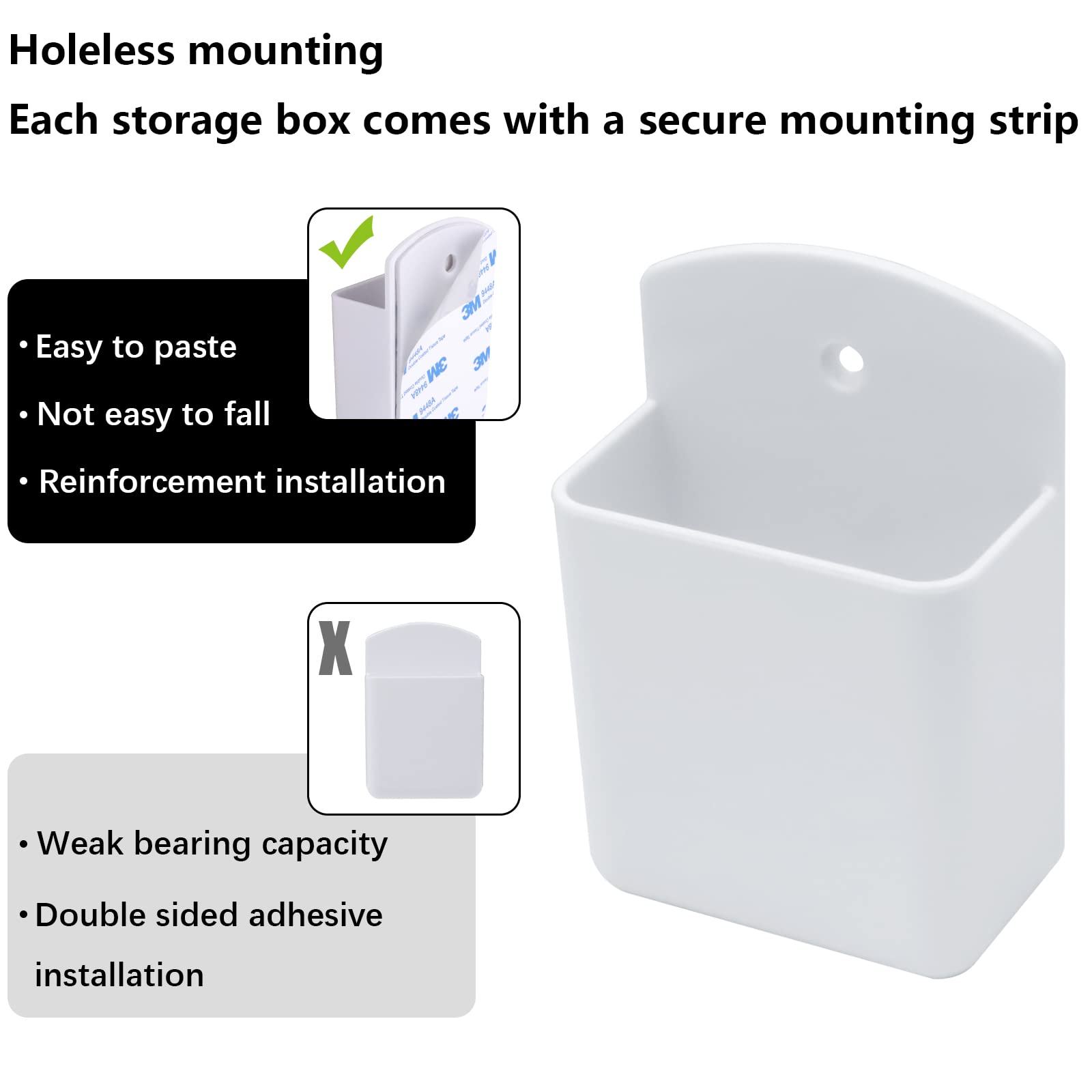 AOAOYING Remote Holders Remote Control Holder Wall Mount Media Storage ...