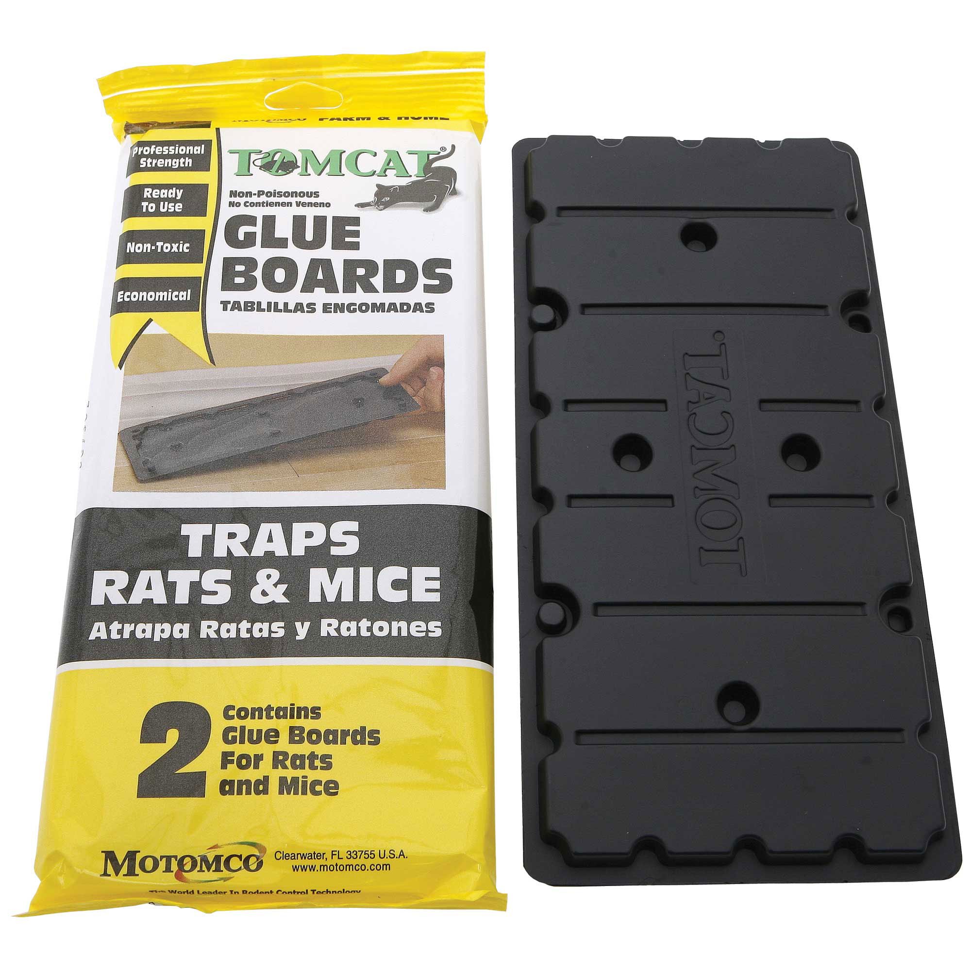 Mouse Rats Glue Boards Glue Traps For Rats 3 Pack) Tomcat Mouse Trap ...