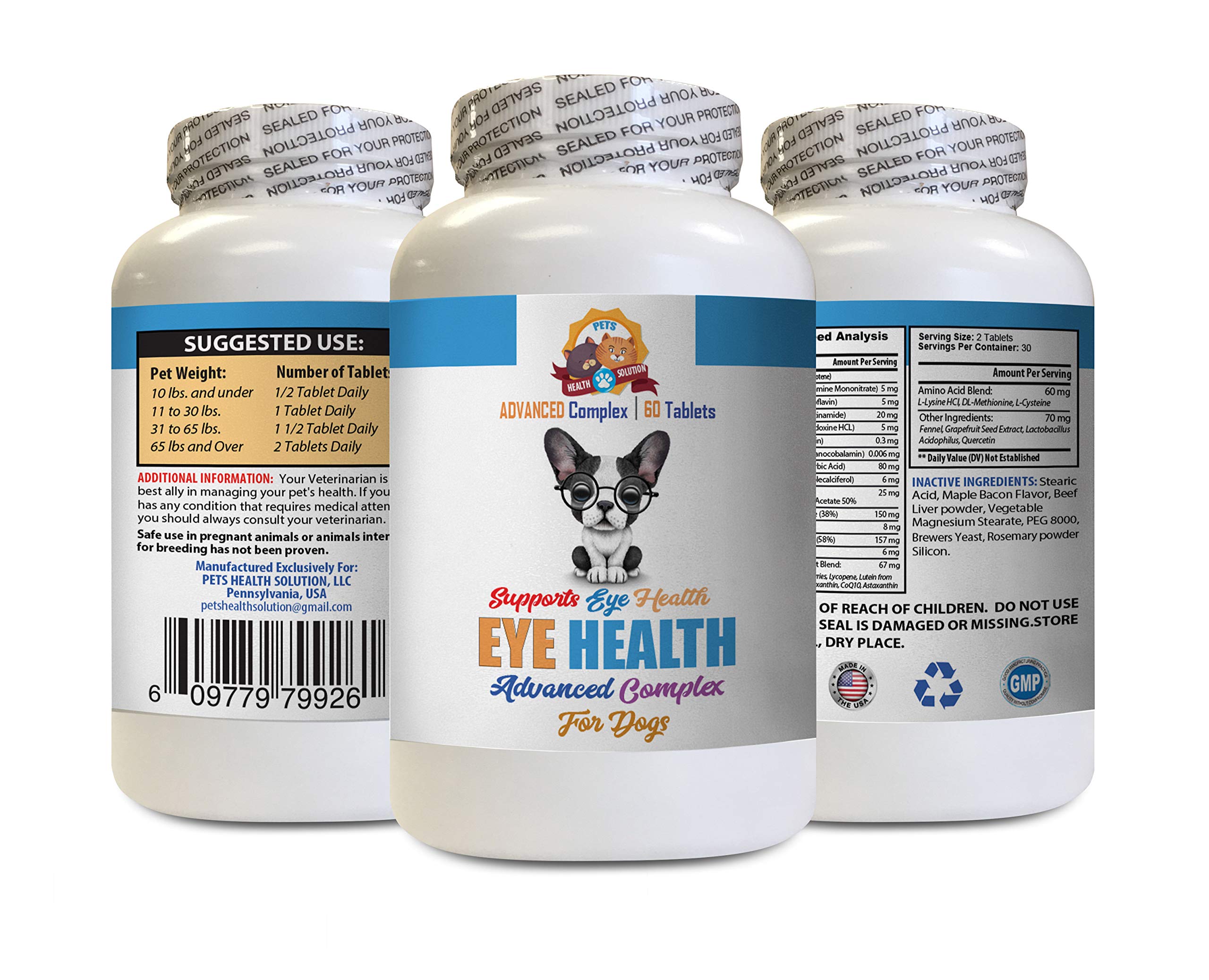 Dog Eye Supplement - Dog Eye Health Solution - Supports Vision ...