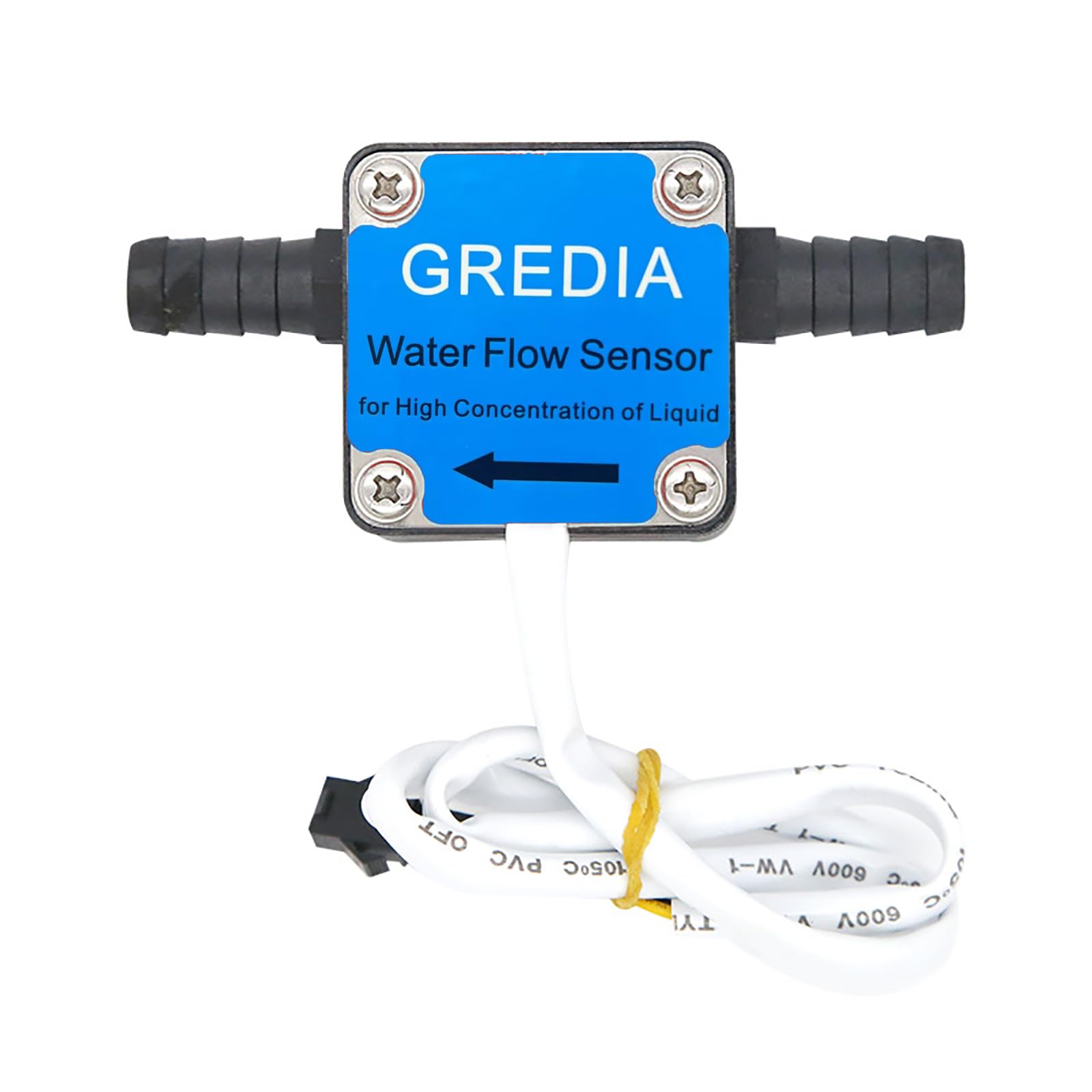 GREDIA 3/8" Oil Flow Sensor High Density Liquid Food-Grade Switch Hall ...