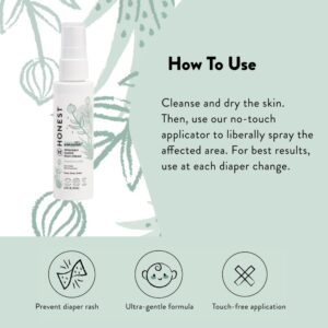 The Honest Company Diaper Rash Cream Spray + Soothing Baby Bottom Wash ...
