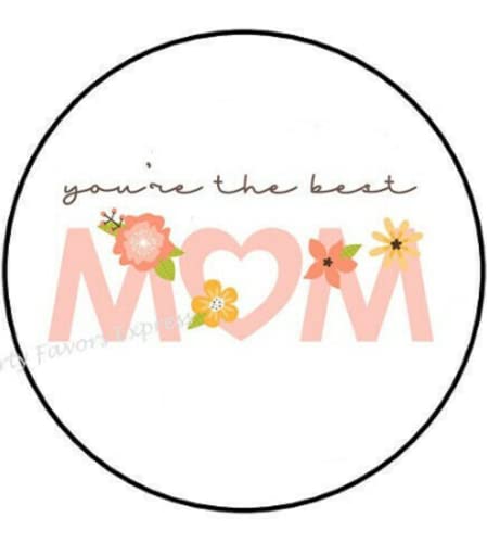 30 Pcs 1.5" Inch You're The Best Mom Mother's Day Stickers - Best Mom ...