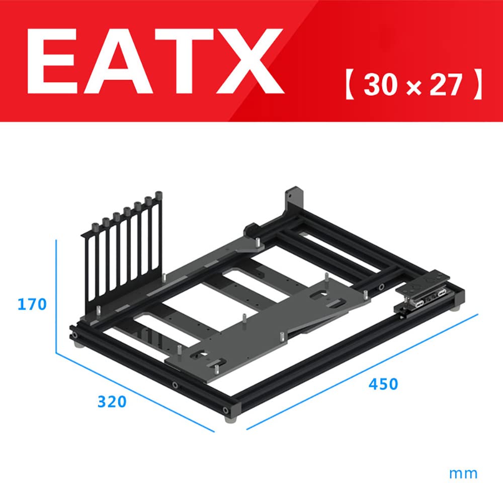 EDIY Stackable PC Case Test Bench Open Air Computer Case for EATX ...