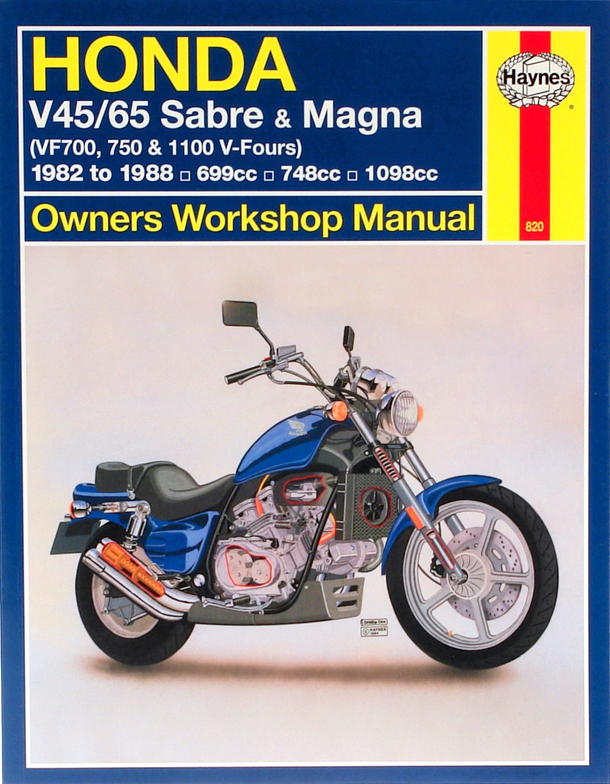 Honda V45/65 Sabre & Magna (82 - 88) Haynes Repair Manual — 🛍️ The ...