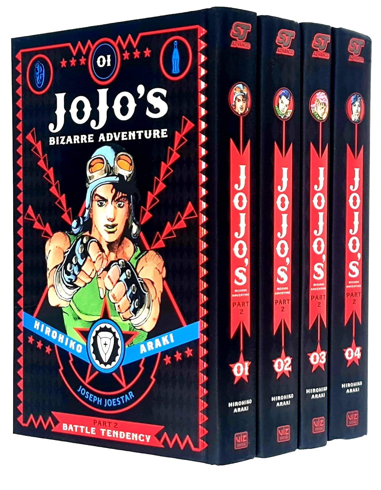 JoJo's Bizarre Adventure Part 2: Battle Tendency Volume 1-4 Books ...