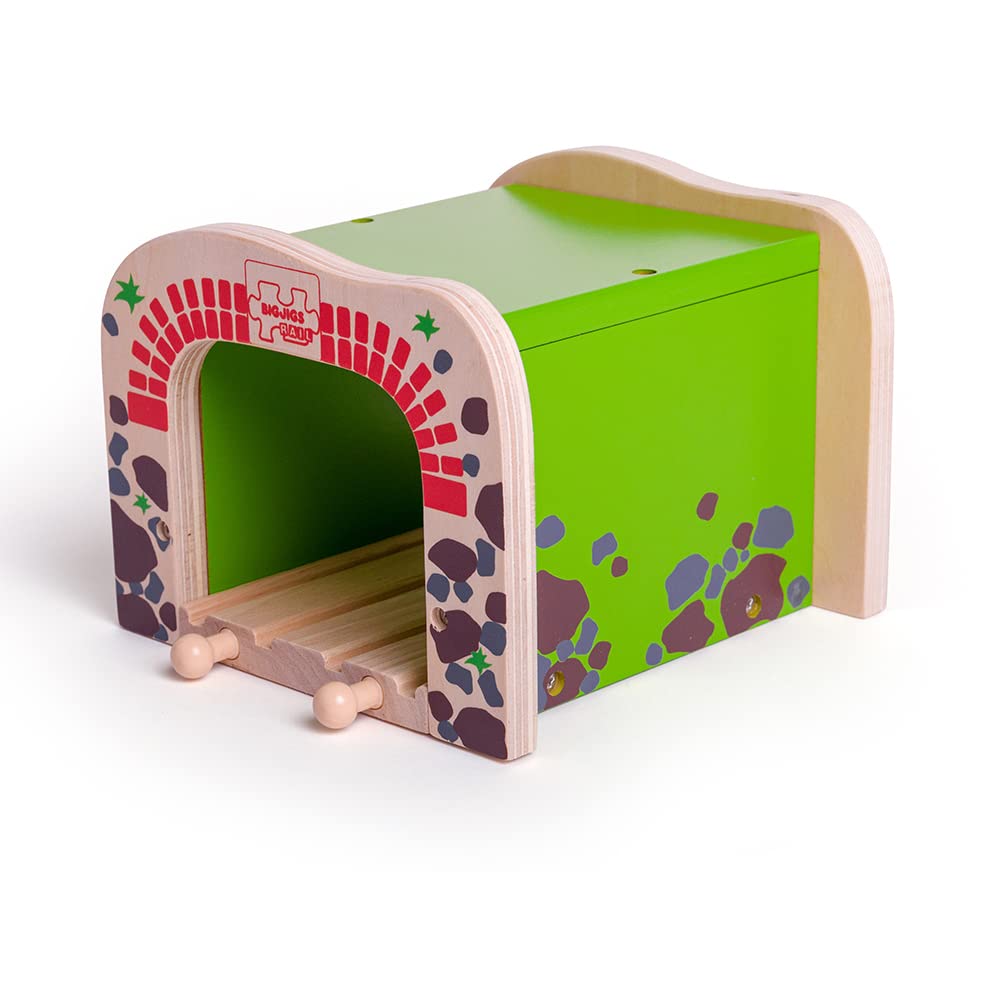 Bigjigs Rail, Double Tunnel, Wooden Toys, Train Set, Train Tunnel ...