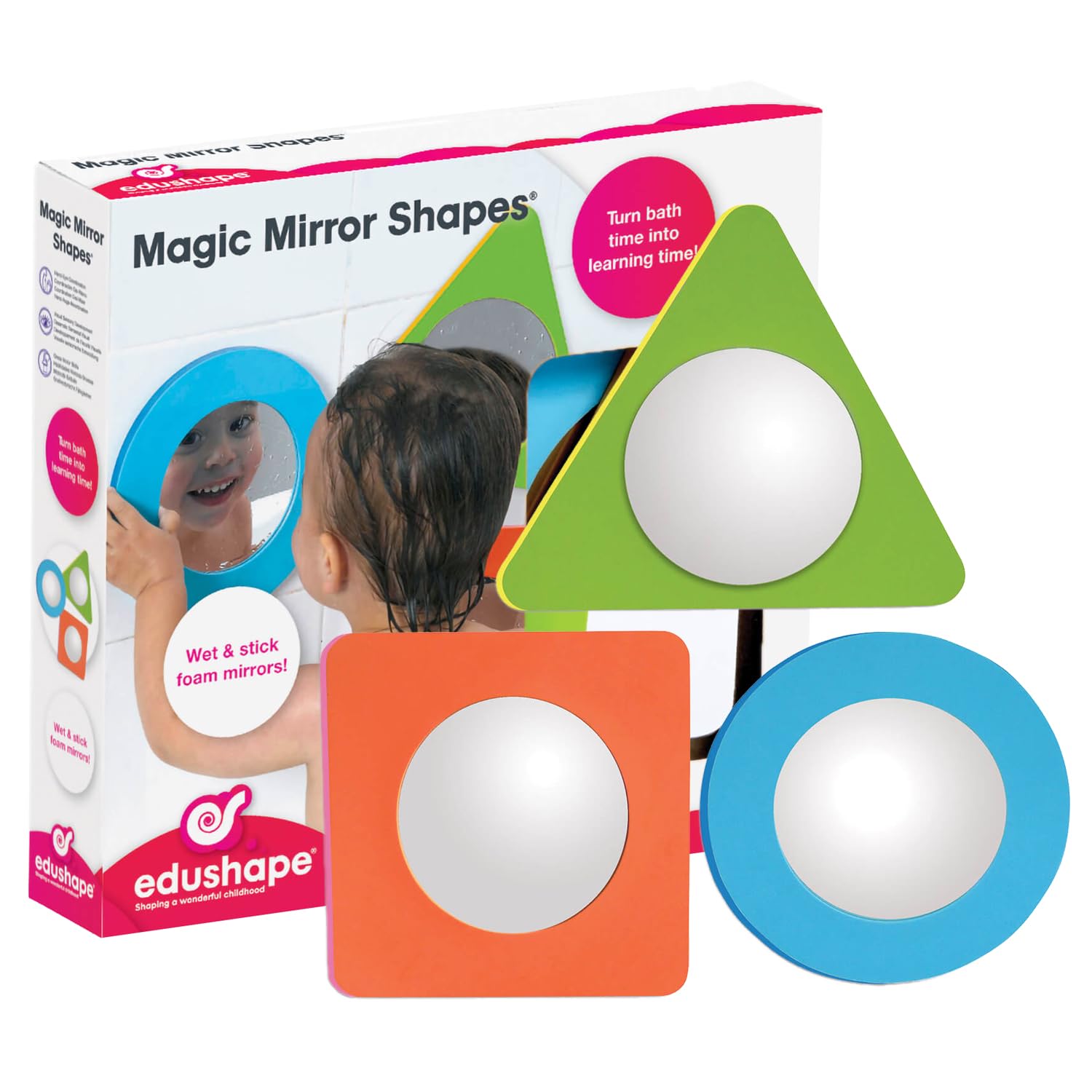 Edushape Magic Mirror Shapes Water Play Set, 3 Piece — 🛍️ The Retail Market
