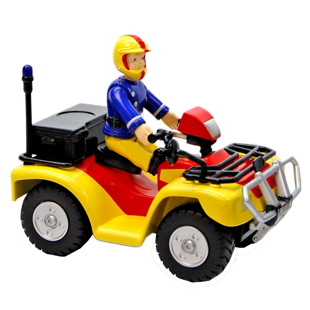 Character Options Fireman Sam Quad Bike Vehicle, Push Along Vehicle, Scaled Play, Imaginative ...