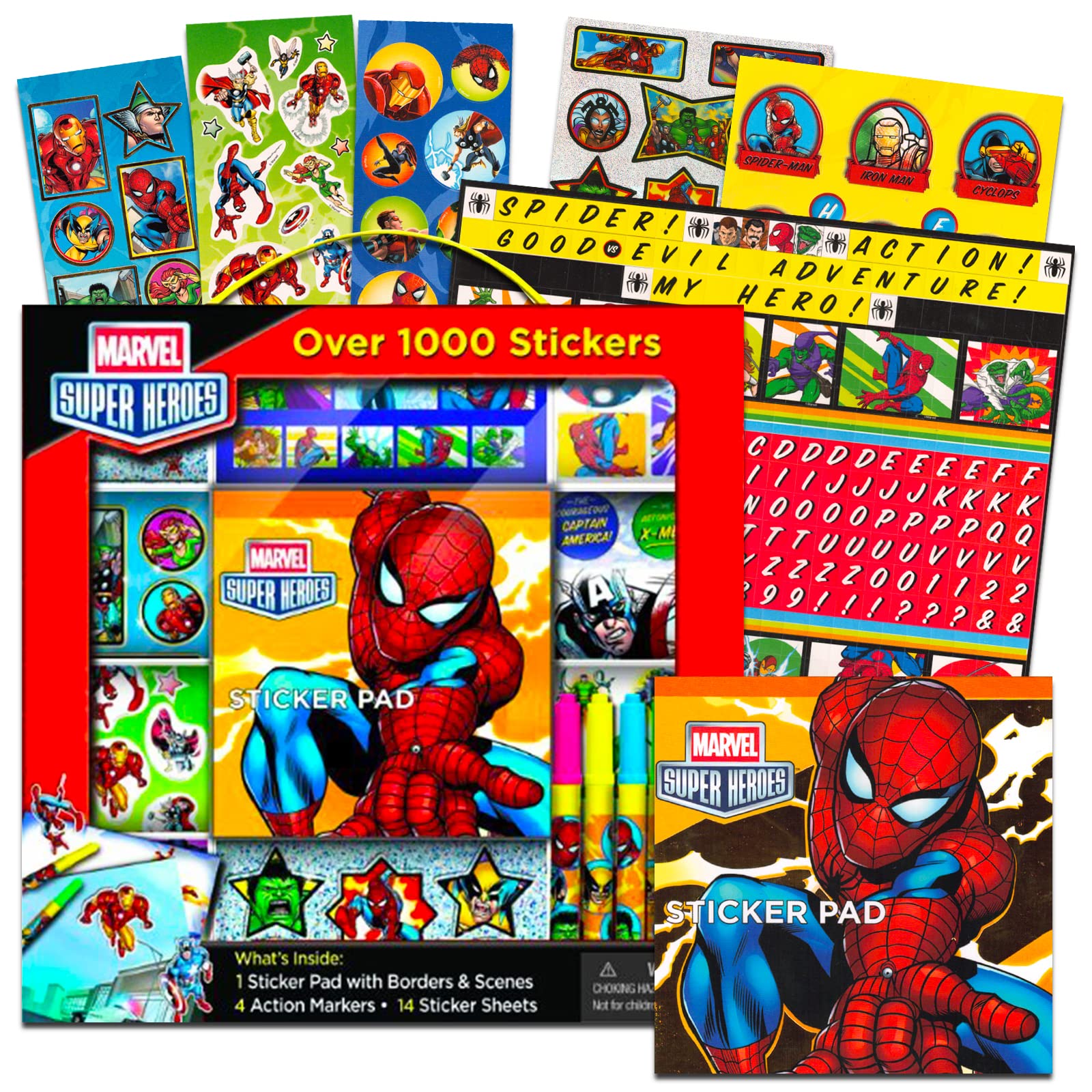 Avengers Stickers for Kids - Bundle with Over 1000 Marvel Stickers for ...