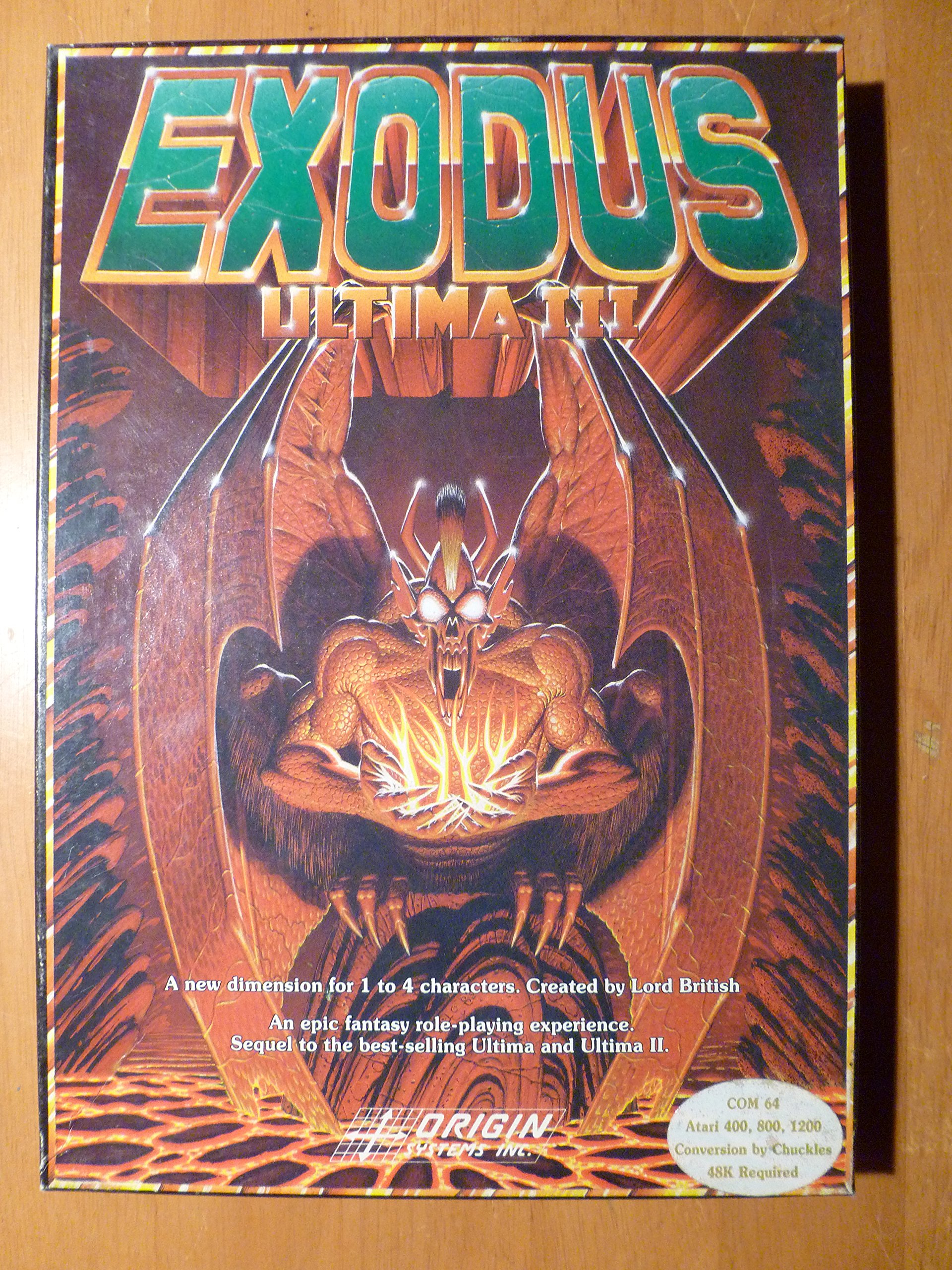 Ultima III: Exodus - Commodore 64, Atari 400, 800, 1200 (PC, 1983) — 🛍️ ...