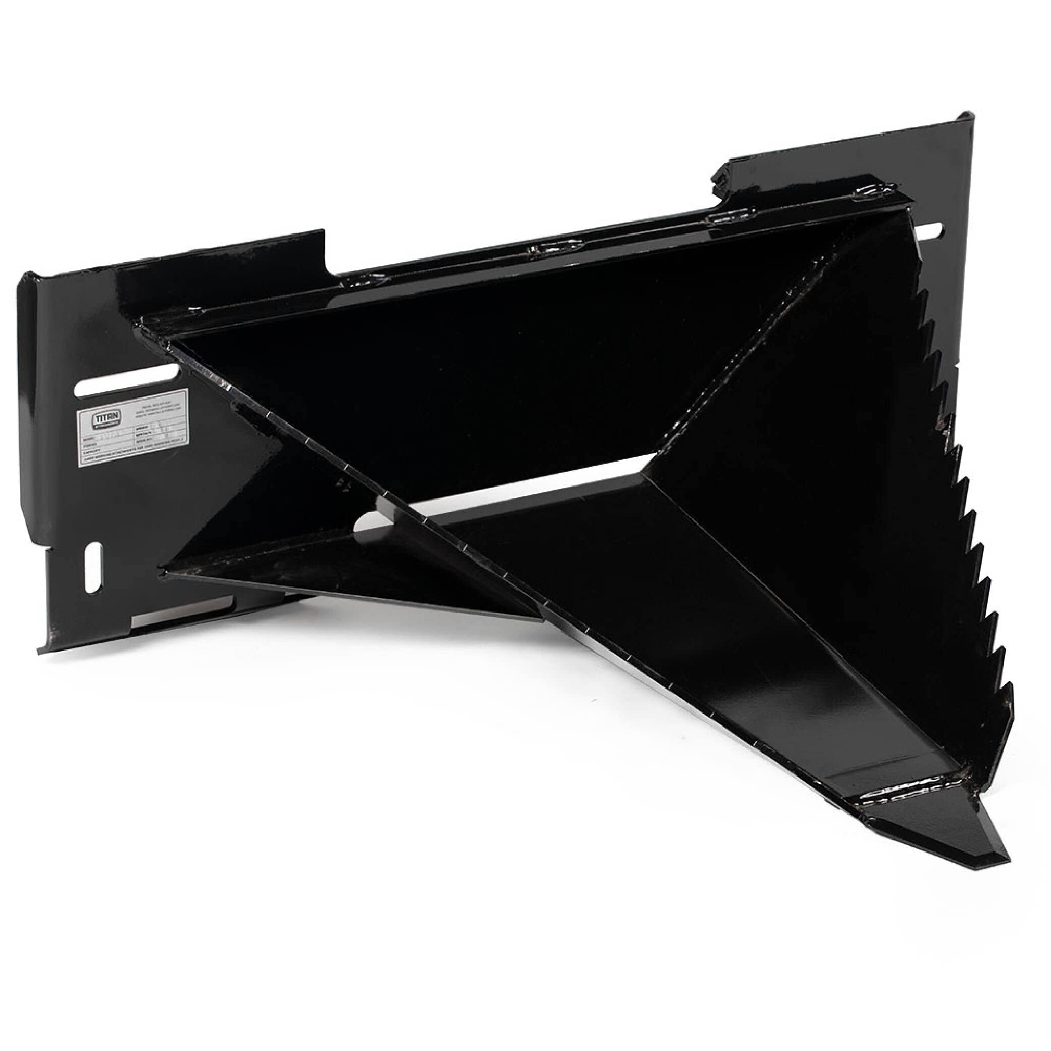 Titan Attachments Economy Series Skid Steer Stump Bucket Tree Scoop ...
