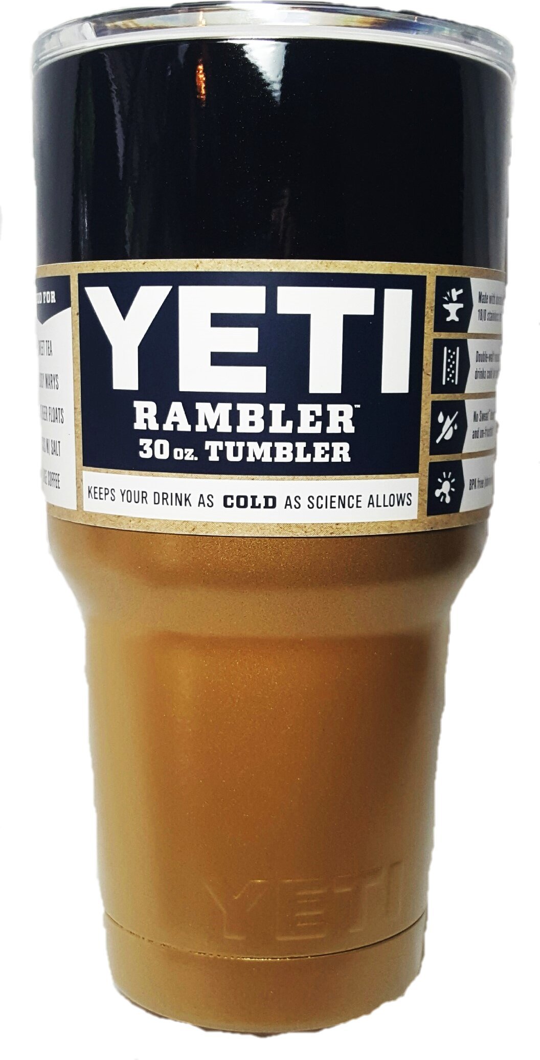 YETI Rambler 30 Oz, Powder-Coated with New Magslide Lid, Sports Team ...